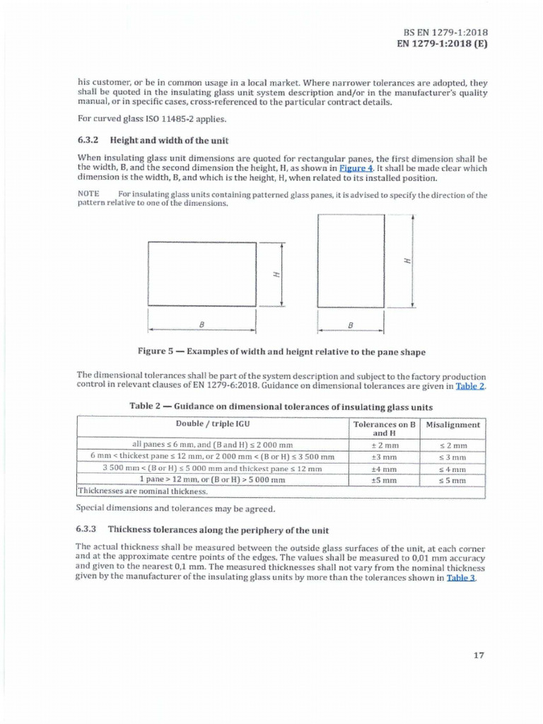 Dimensional Tolerance IGU-Misalignment | PDF