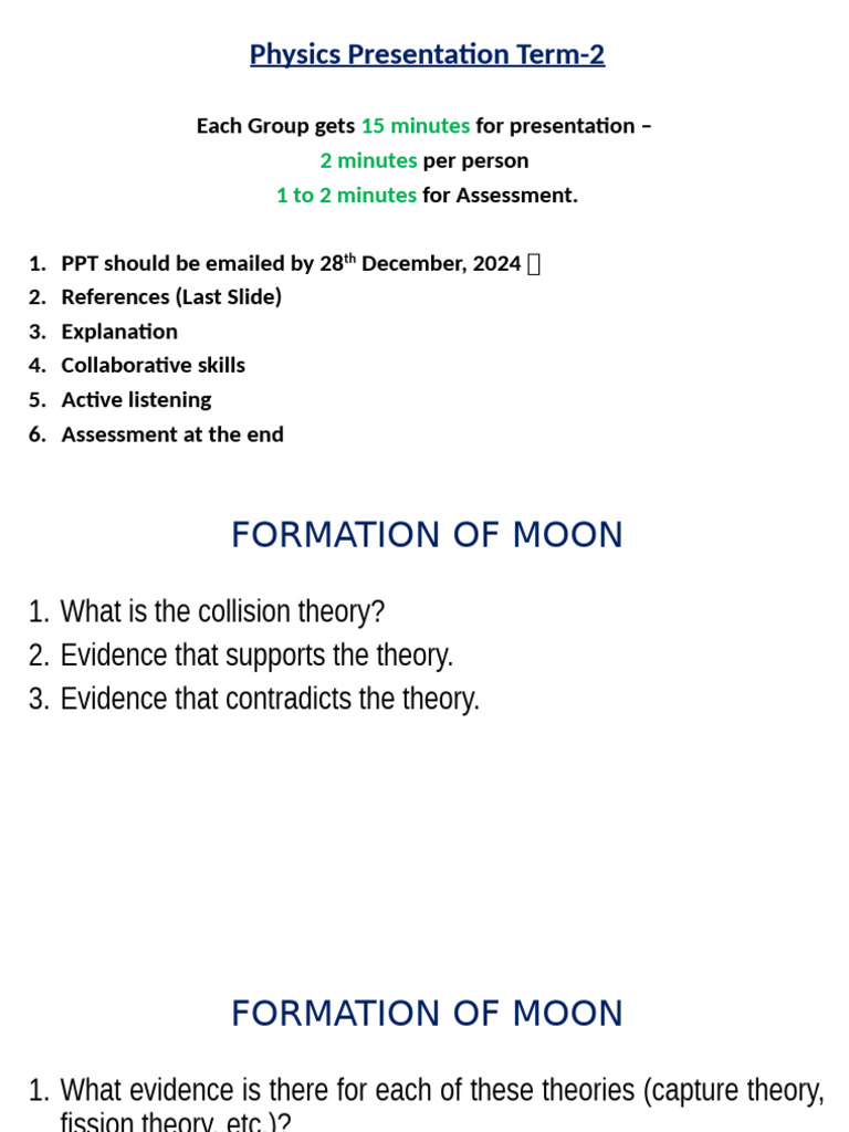 GR 8 PPT Instructions | PDF