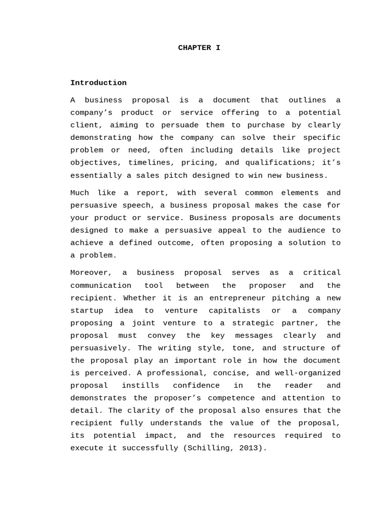 Business Proposal Essentials | PDF | Target Audience | Risk