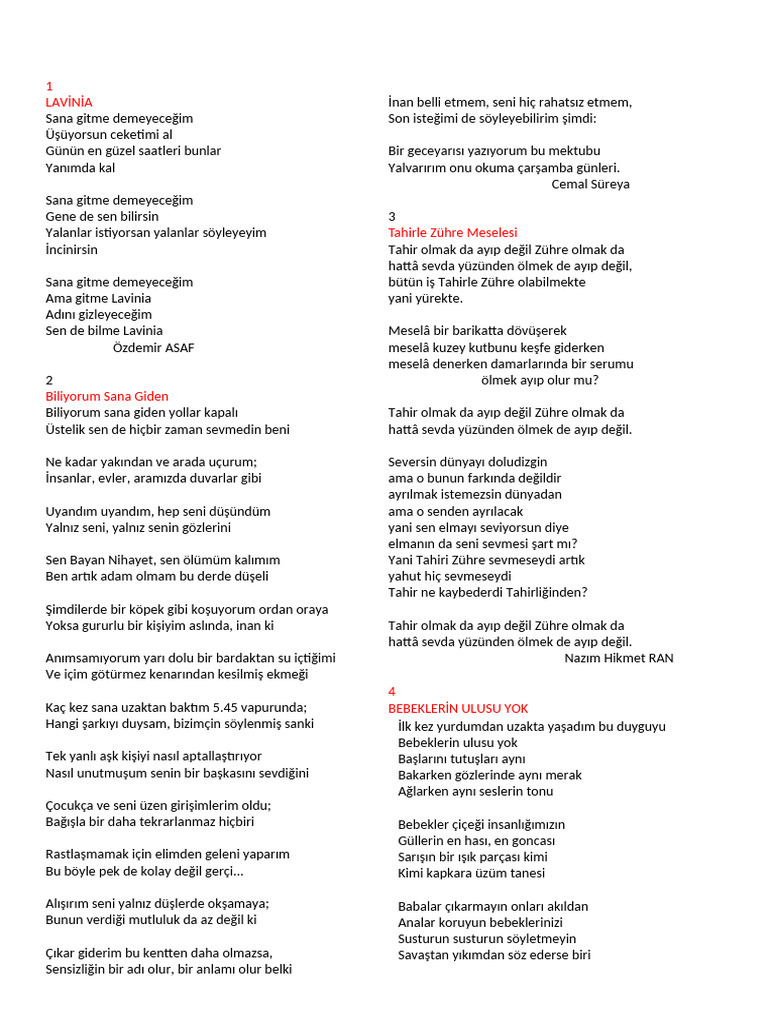Şiirler | PDF