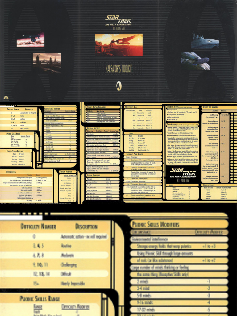 LUG25001 - Star Trek TNG RPG - Narrators Toolkit | PDF
