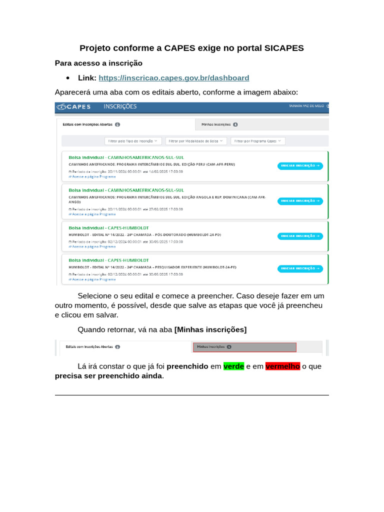 Manual de Como Preencher A Plataforma SICAPES | PDF | Metodologia | Science