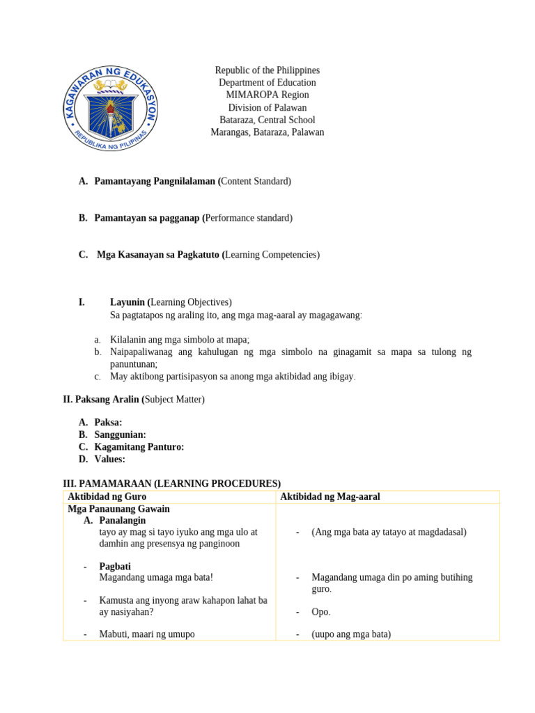 Arpah (Lesson Plan) | PDF