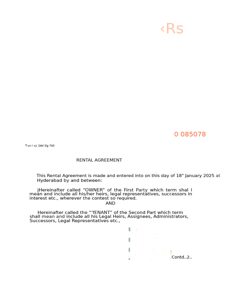 Rental Agrement | PDF | Leasehold Estate | Lease