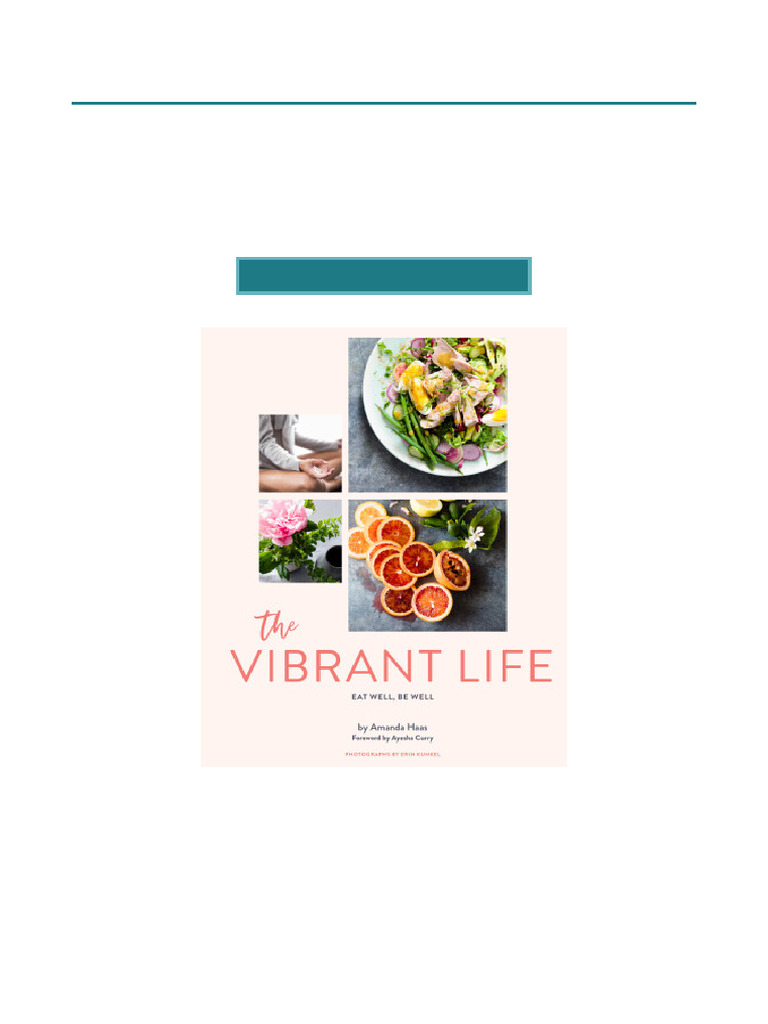Invest The Vibrant Life Eat Well, Be Well Digital DOCX Download | PDF