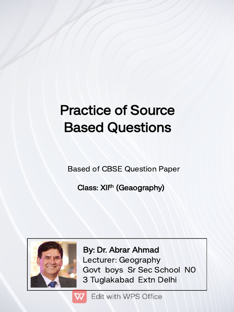 Practice of Source Based Questions-1 | PDF
