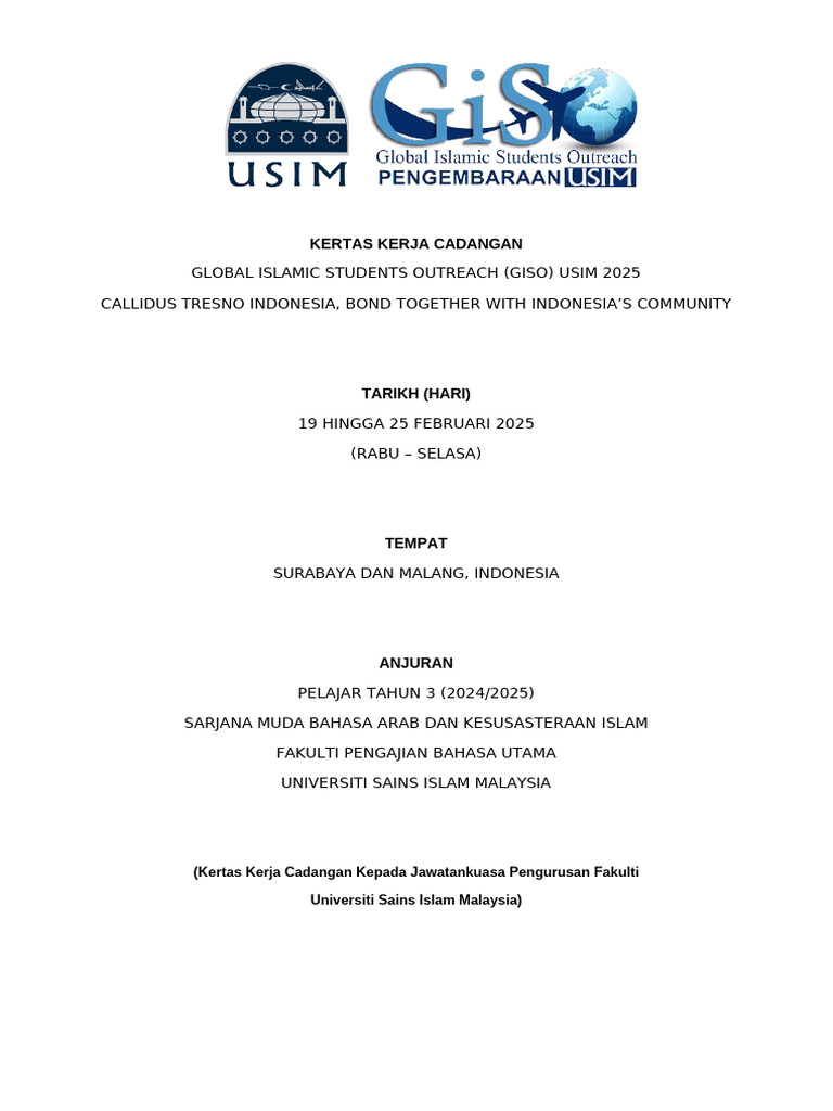 GISO USIM 2025: Keterlibatan Pelajar Indonesia | PDF