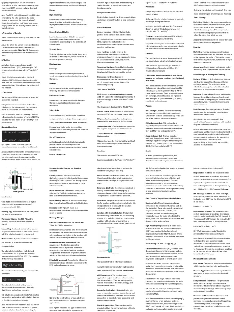 Engineering Chemistry Micro Sppu 2019 Patten | PDF | Ph | Acid