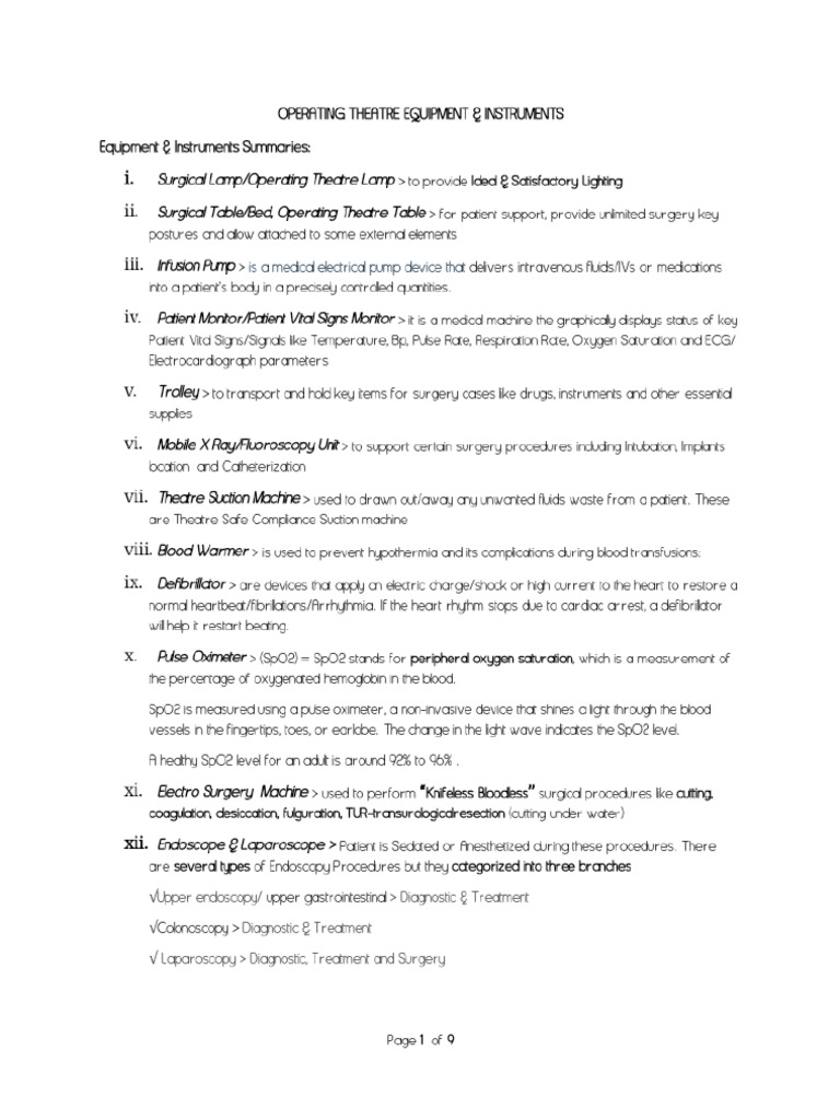 Theatre Equip & Instruments | PDF