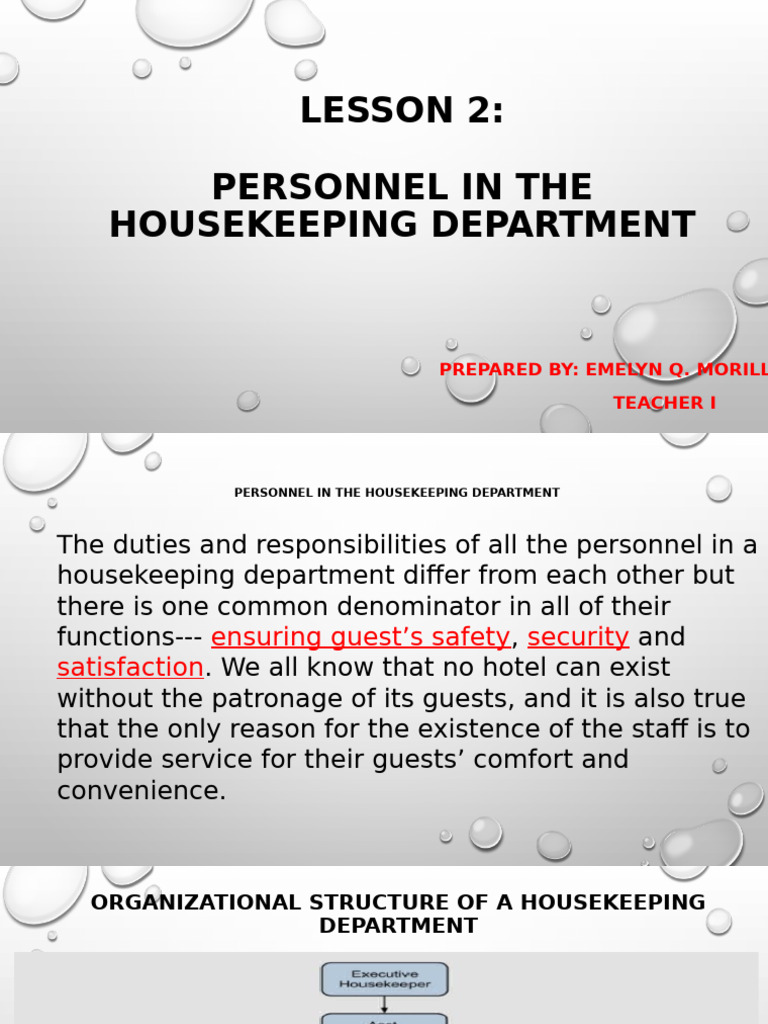Grade 12 - Housekeeping 2 | PDF | Laundry | Bathroom