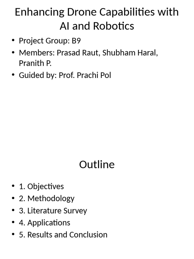 Updated Drone Presentation | PDF