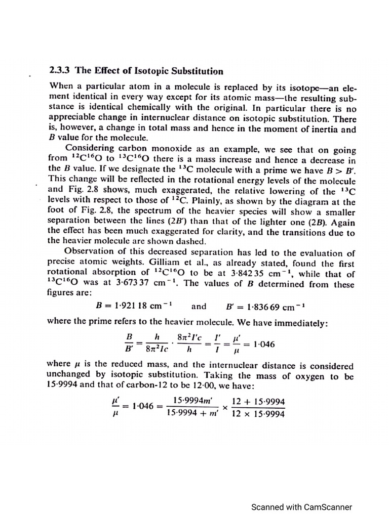 effect of isotopic substitution | PDF