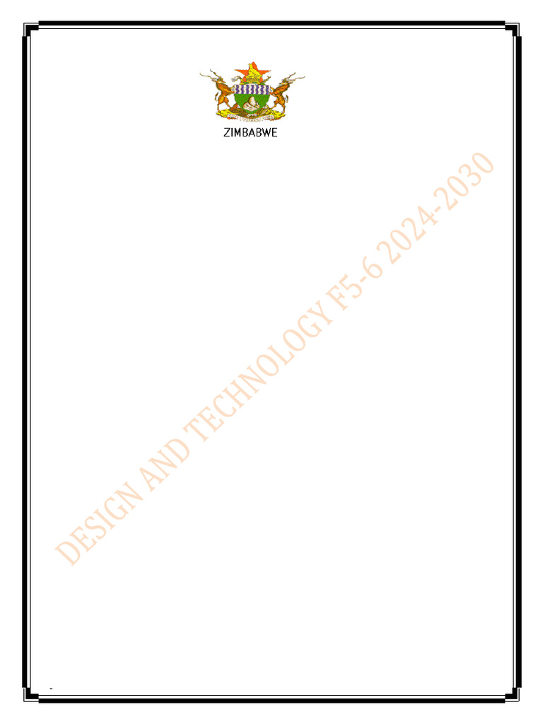 Design and Technology Syllabus 2024-2030 | PDF | Educational Technology ...