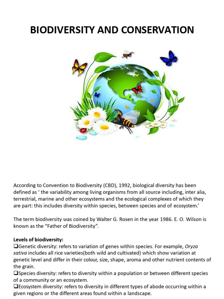 Unit 3. Biodiversity | PDF | Biodiversity | Conservation Biology