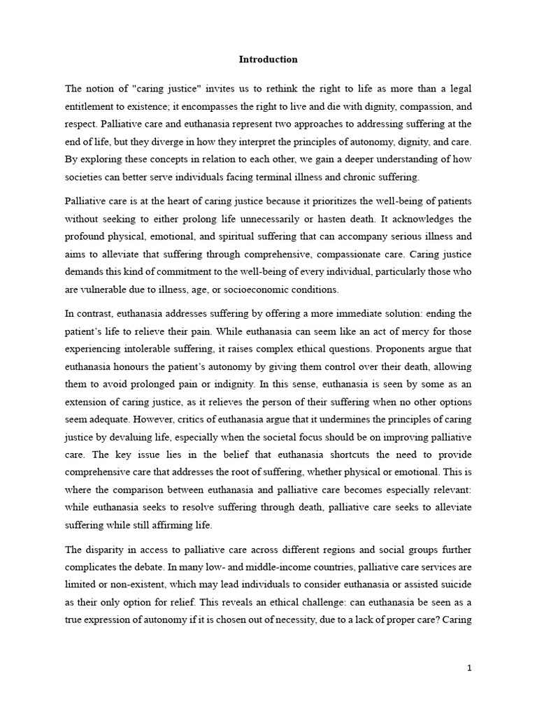 Constitution Mini Research Paper | PDF | Palliative Care | End Of Life Care