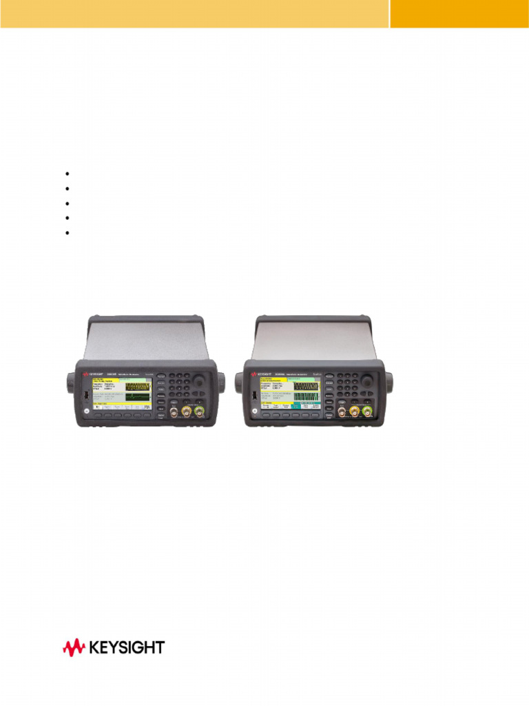 33500B and 33600A Series Trueform Waveform Generators | PDF ...