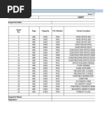 Daily Oxygen Cylinder Checklist | PDF