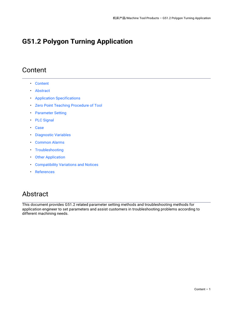 G51.2 Polygon Turning Guide | PDF | Machining | Phase (Waves)