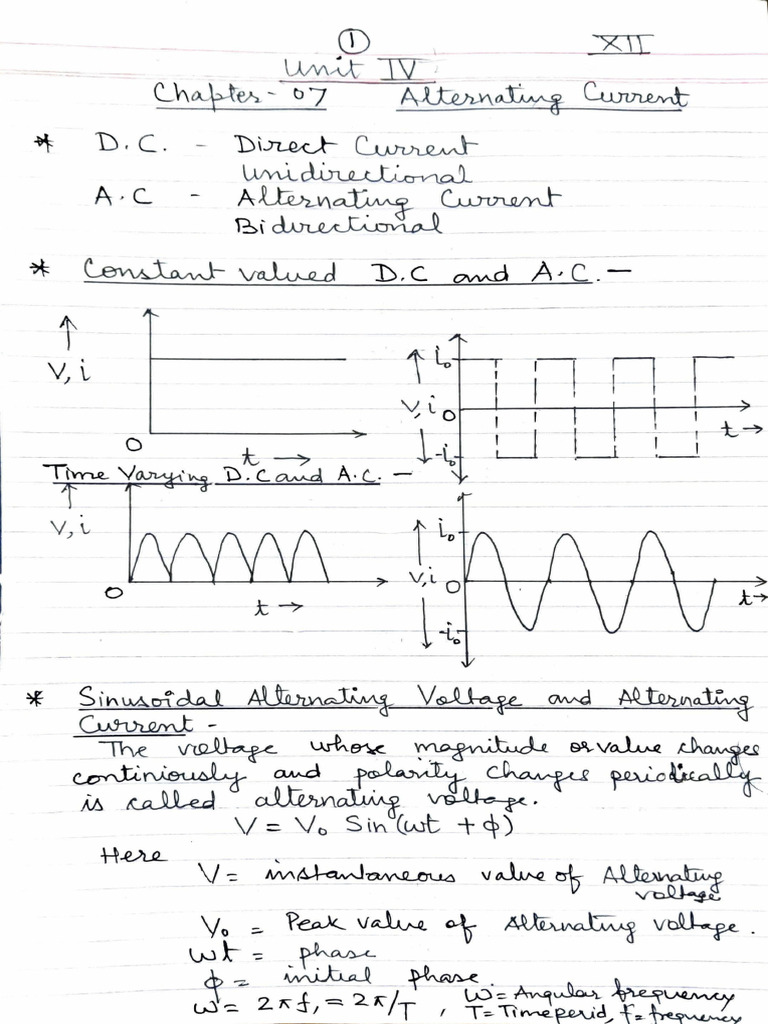 Alternating Current Analysis Techniques | PDF