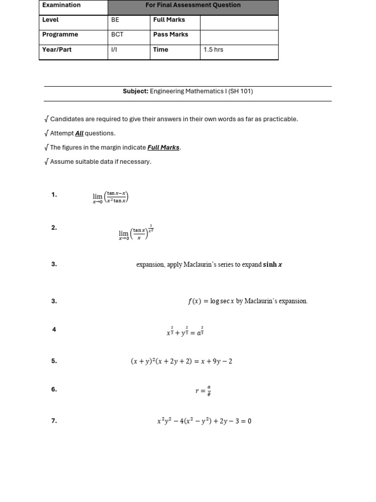 Engineering Mathematics Ioe | PDF | Sphere | Curvature