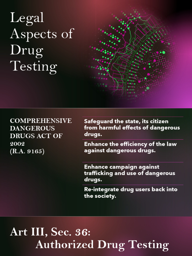 Legal Guidelines for Drug Testing in the Philippines | PDF | Drug Test ...
