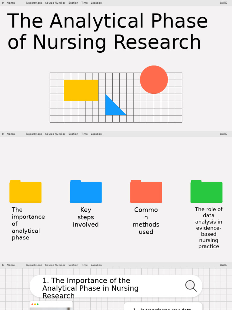 The Analytical Phase of Nursing Research | PDF | Data Analysis | Statistics