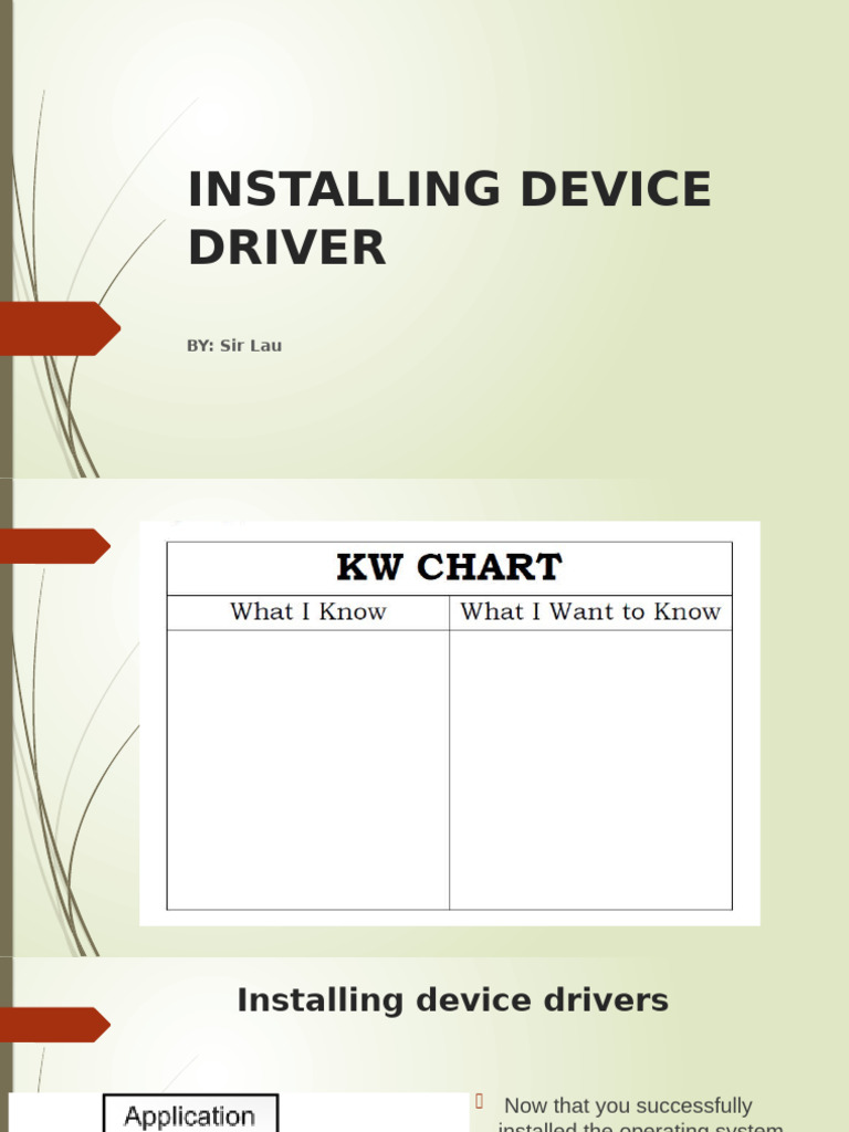 LESSON 3 - Installing Device Driver | PDF | Device Driver | Operating System