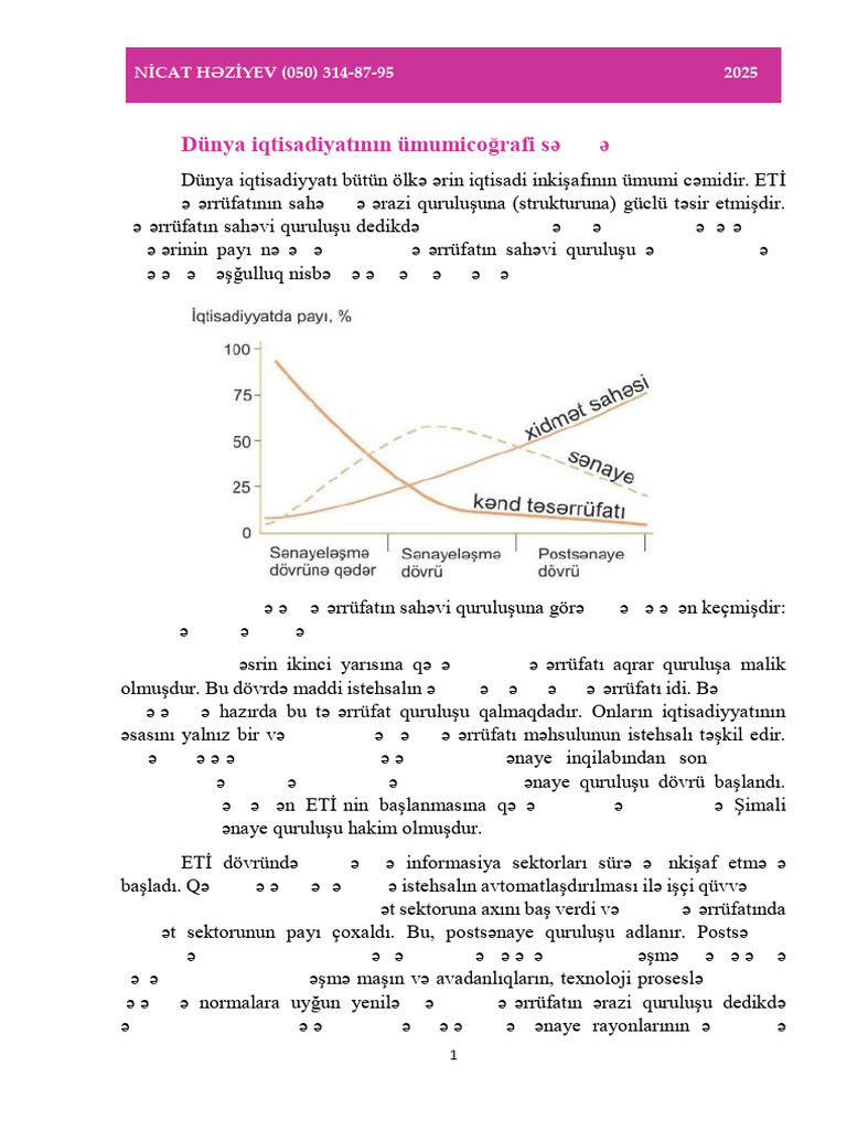 .Sektorlar. ETİ və İstehsalın təşkili (1) | PDF