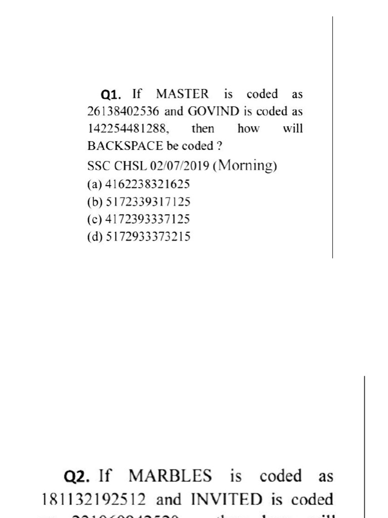 Coding Decoding | PDF