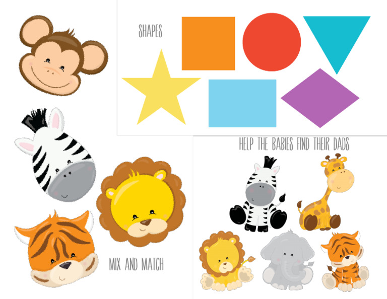 Shapes, Mix and Match, Babies | PDF