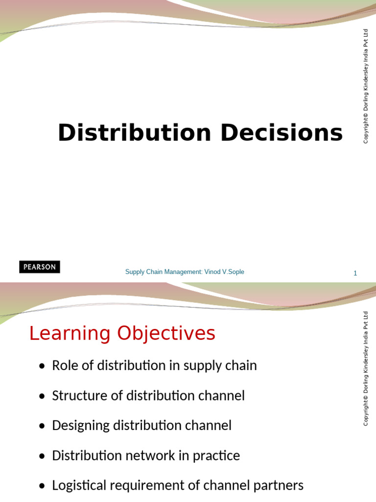 CH 10 Distribution Decisions-1 | PDF | Supply Chain Management | Logistics