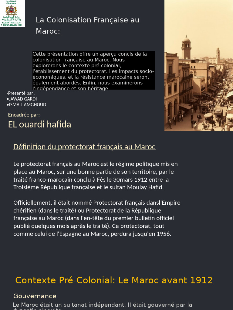 La Colonisation Francaise Au Maroc Un Apercu Historique | PDF | Maroc