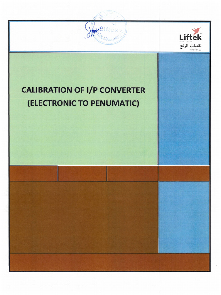 DOC-IP-009 Electronic To Pneumatic Coverter | PDF