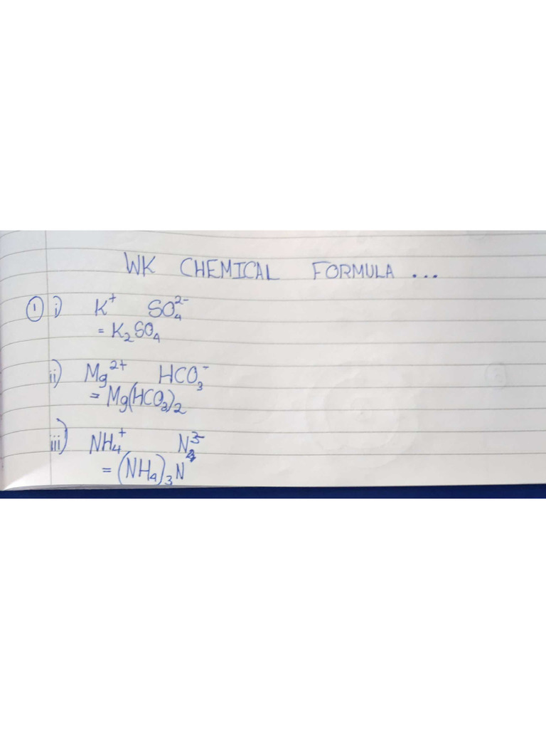 WK Chemical Formula | PDF