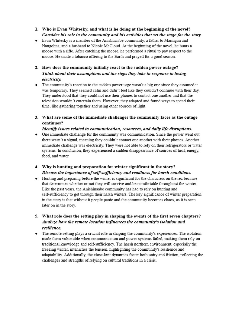 Comprehension Checkpoints_ Chapters 1-9 | PDF