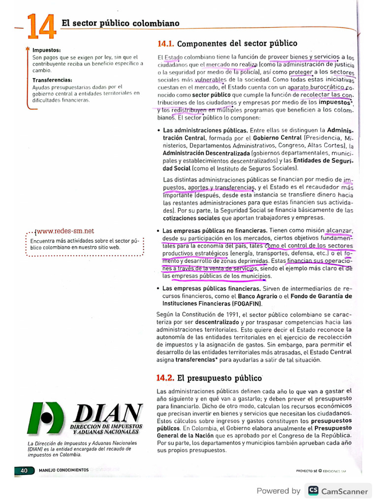 El Sector Público Proyecto Sé 11, P.40 - 41, Editorial SM 1 | PDF