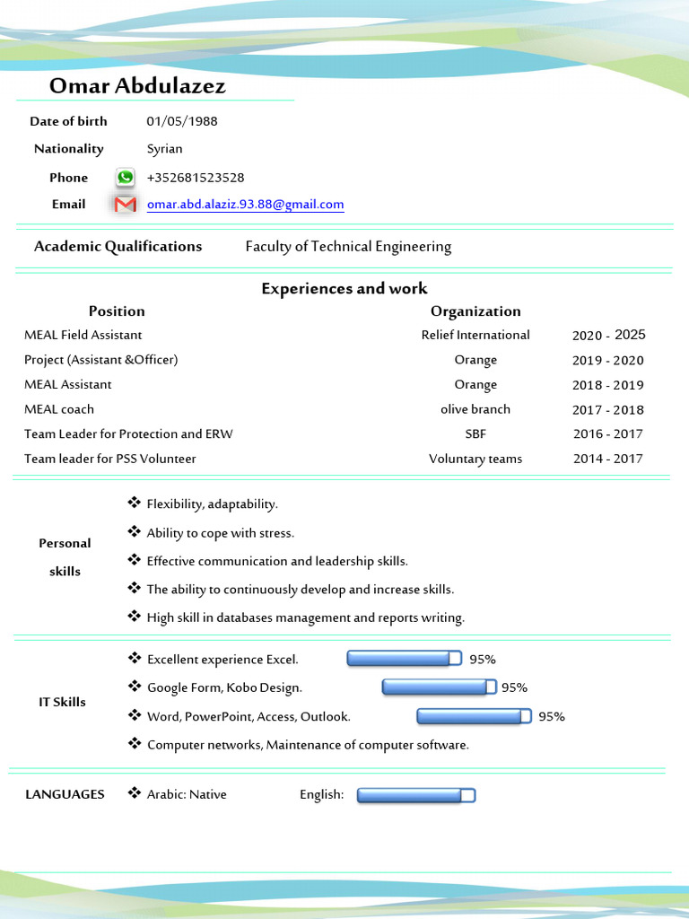 CV _ Omar Abdulazez Abdulazez | PDF | Health Care