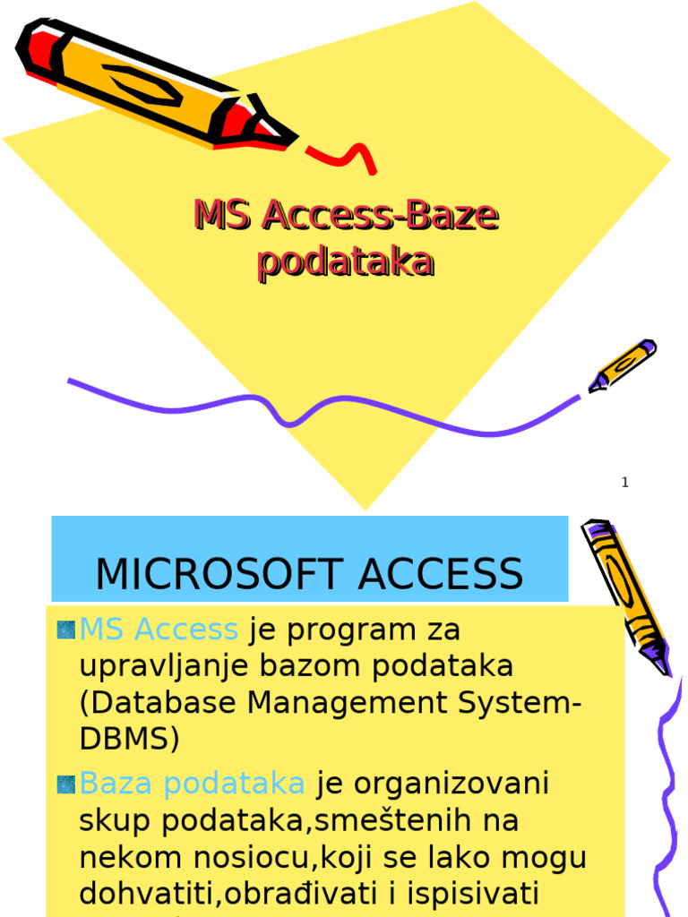 Ms Access Baze Podataka1 | PDF