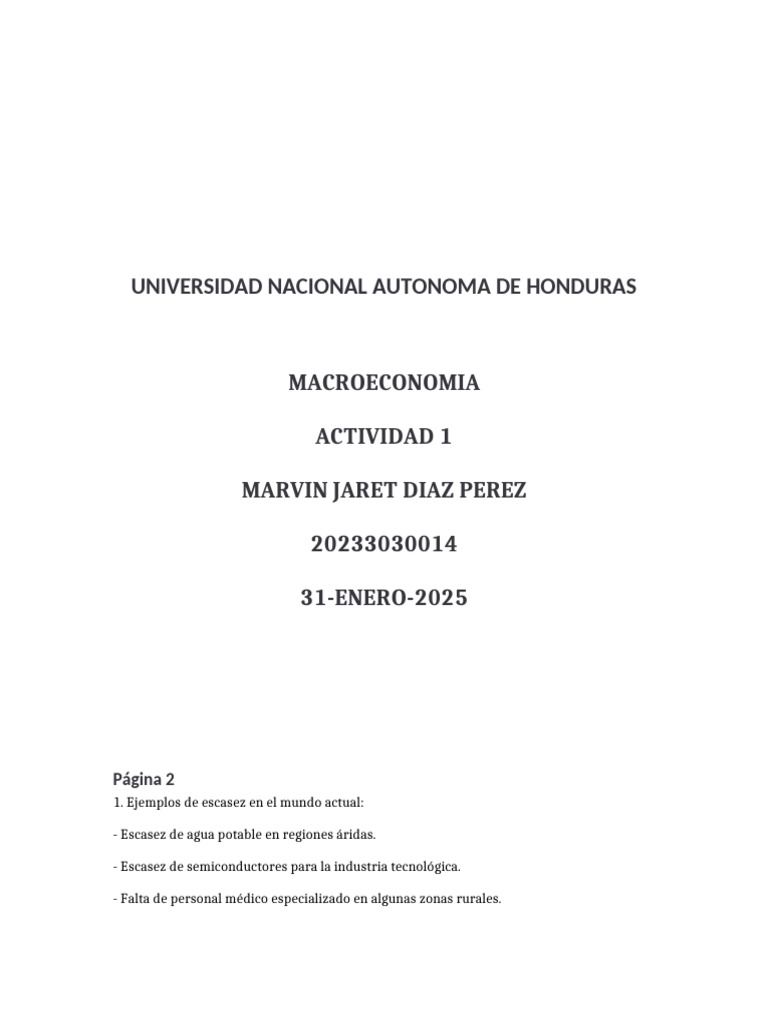 Macro Tarea Actividad 1 | PDF
