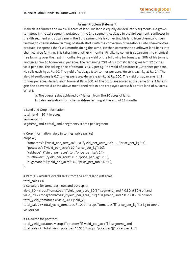 Farmer Problem Statement Solution | PDF | Crops | Agriculture