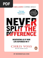 Never Split The Difference by Chris Voss | PDF | Negotiation | Empathy