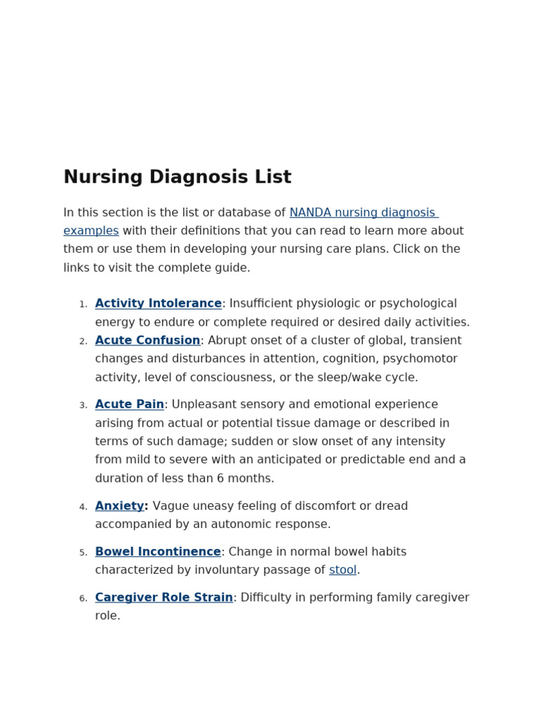 _-_DIAGNOSTIC_LABEL[1] | PDF | Urinary Incontinence | Pain