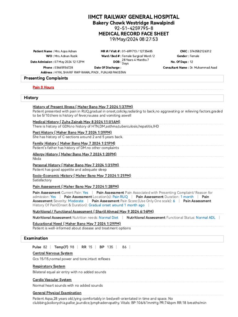 HIMS data | PDF | Pain | Diseases And Disorders