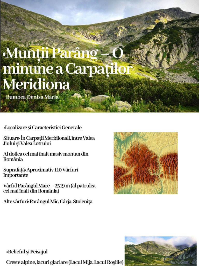 MunțiiParâng | PDF