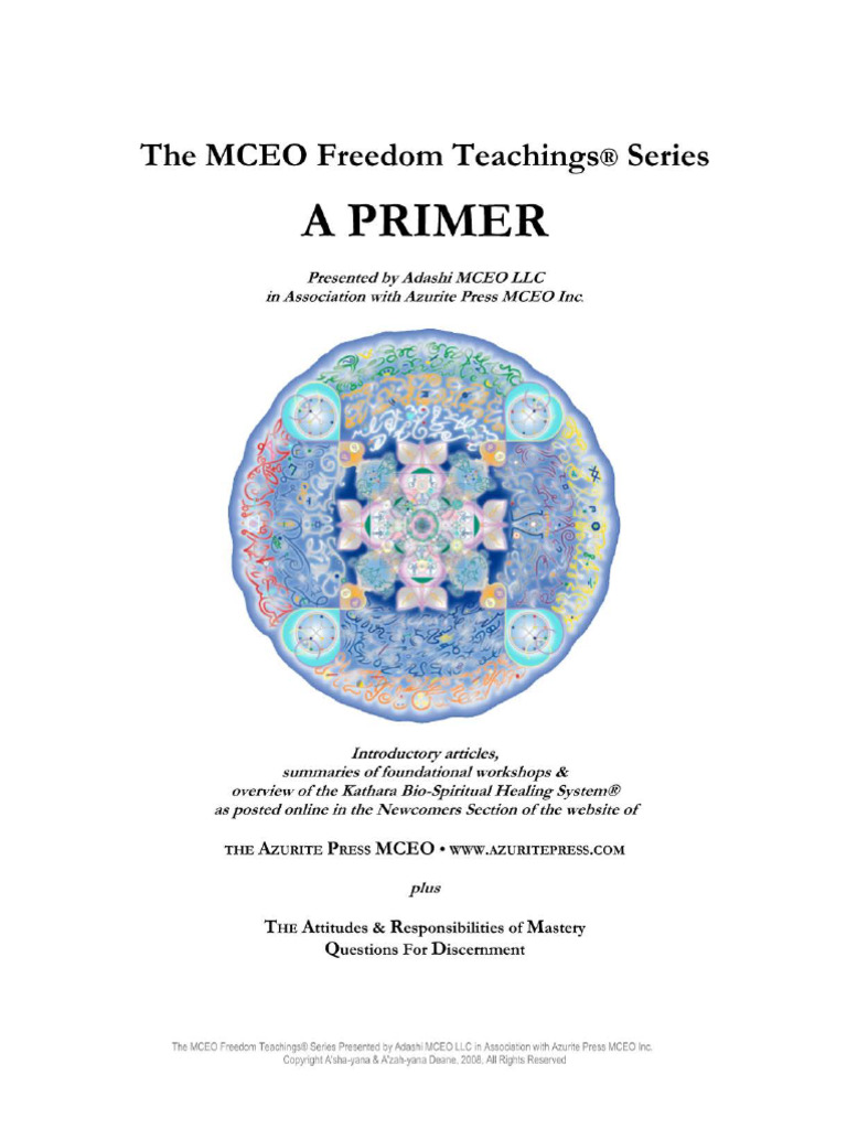 The MCEO Freedom Teachings A Primer | PDF | Epistemology | Mind–Body Problem
