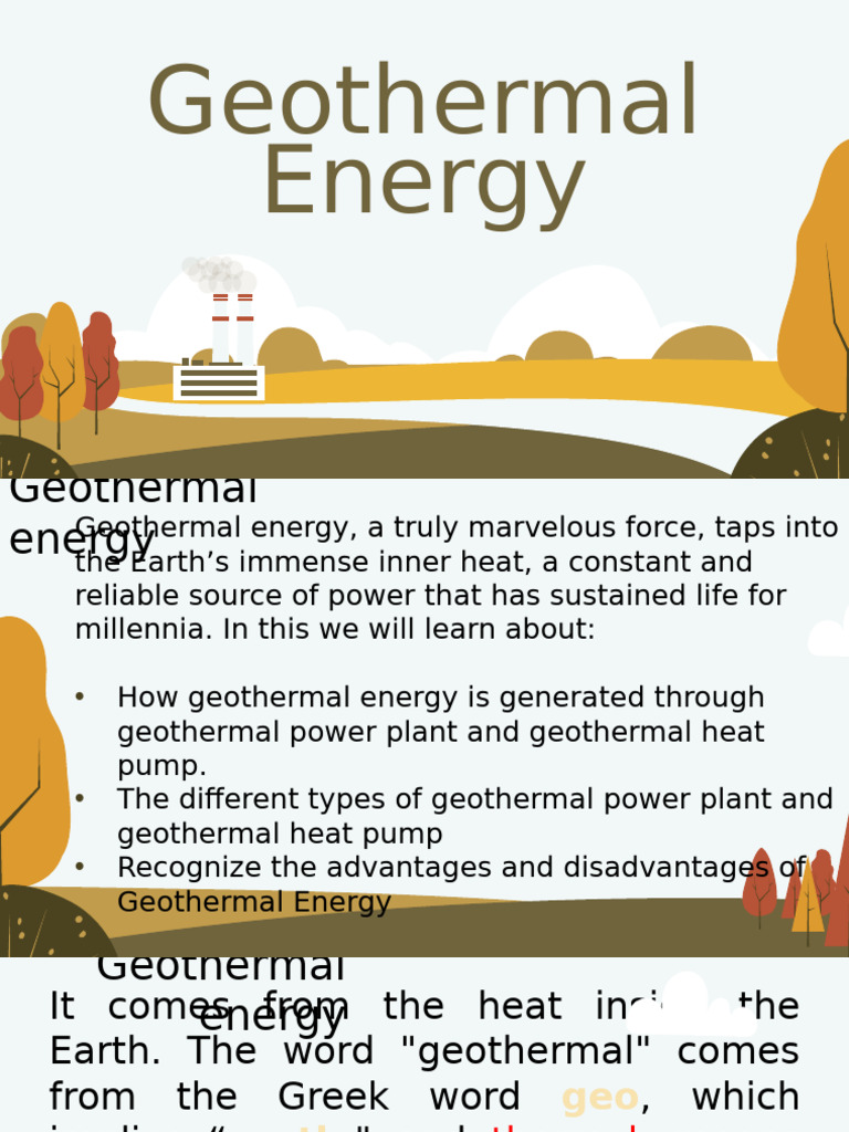 Geothermal Energy: Types & Benefits | PDF | Steam | Geothermal Energy