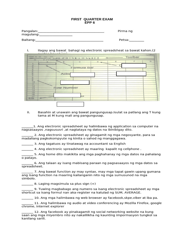 1ST Mid Quarter New | PDF