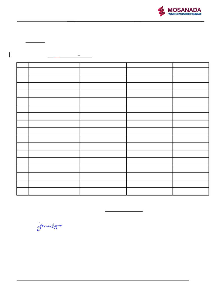 Safety Induction Attendance | PDF