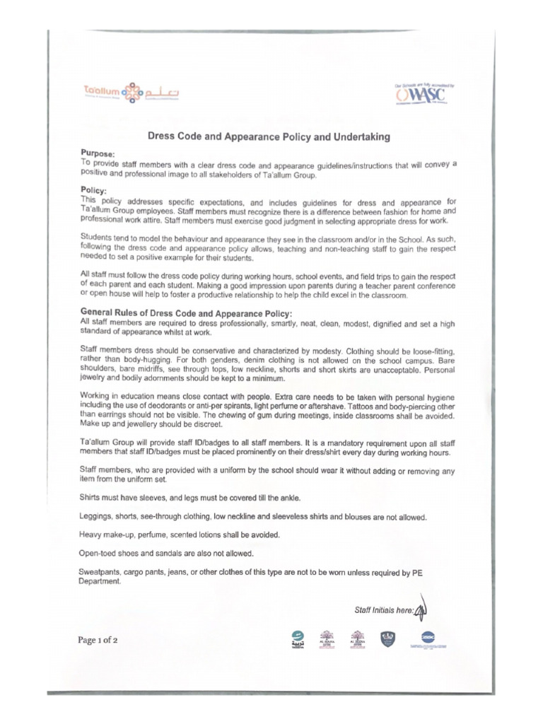Dress Code | PDF