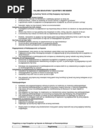 Tos Values Education Grade 8 3rd Quarter | PDF